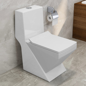 Plantex Ceramic Western Commode/Western Bathroom Toilet/Commode with ...