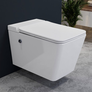 Plantex Rimless Wall Hung Toilet/Commode With Soft Closet Sheet/P-Trap ...