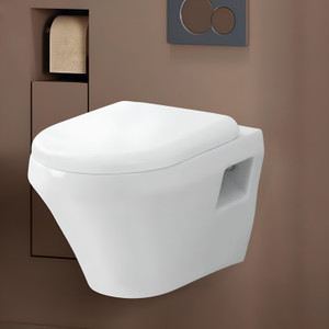 Sesto SPELL Wall Hung Commode with Seat Cover, Fitting Rack Bolt ...