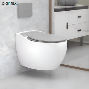Plantex Commode for Toilet/Ceramic Rimless Wall Hung Commode/Western ...
