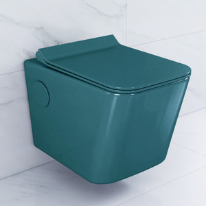 Plantex Commode for Toilet/Ceramic Rimless Wall Hung Commode with Soft ...