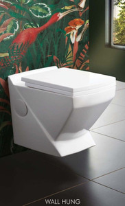 clayplus NEW-Premium Grade Ceramic's Wallmounted Western Toilet Commode ...