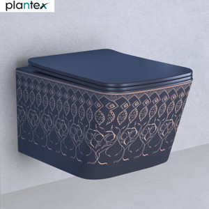 Plantex Ceramic Commode for Toilet/Rimless Western Commode/Commode with ...