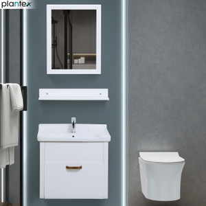 Plantex Bathroom Makeover Combo-Vanity Set/Washbasin and Cabinet with ...