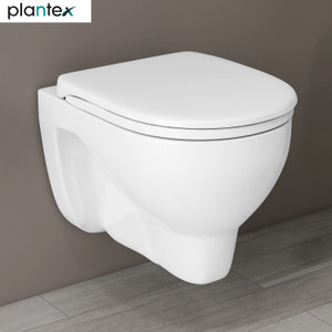 Plantex Commode for Toilet/Ceramic Western Commode/Round Wall Hung ...