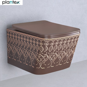 Plantex Ceramic Commode for Toilet/Rimless Western Commode/Commode with ...