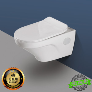 CARA MARK Premium Rimless Ceramic Commode / Wall Mount/ Wall Hung ...