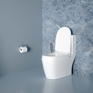 Ruhe Vox One-Piece Rimless S-Trap Western Toilet | High-Grade Ceramic ...