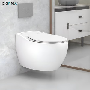 Plantex Commode for Toilet/Ceramic Rimless Wall Hung Commode/Western ...