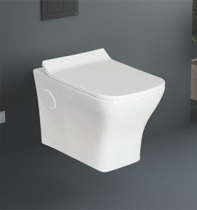 Nerobi Platinum Ceramic wall Hung commode Western Toilet/Water Closet ...