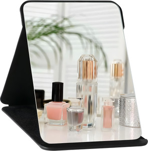 YOMITH Folding Tabletop Makeup Mirror, Round edge Portable Multi Stand ...