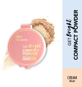 BLUE HEAVEN Get Bright Compact Powder Matte effect with SPF & Non ...
