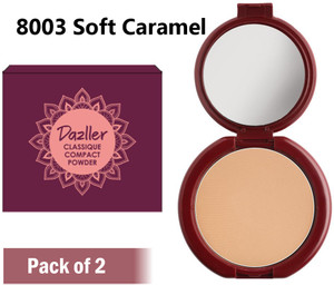 Dazller Classique Compact Powder - 8003 Soft Caramel (Pack of 2 ...