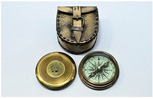 KRISHNA Vintage Brass Poem Compass For Outing And Camping Compass - Buy ...