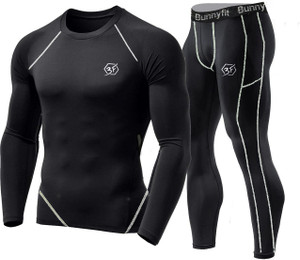 BUNNY FIT GREY TIGHTS Men, Women Compression Price in India - Buy BUNNY ...