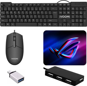 Henture iVoomi Keyboard, Mouse and usb Hub , mouse pad and otg cable ...
