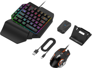 Zeref Bluetooth Gaming Keyboard Mouse Convertor For Smartphone 4 in 1 ...