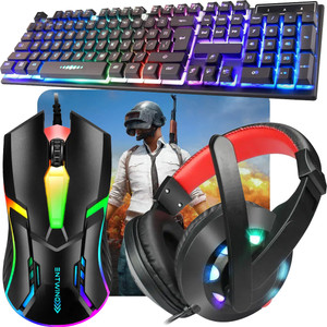 ENTWINO Gaming Combo Set, RGB Keyboard, Mouse, Headphone, Mousepad ...