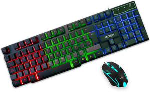Intex IT-KB334 Wired USB Standard Gaming Keyboard Compatible with ...