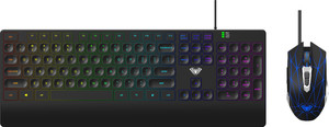Aula T201 Membrane Premium RGB Backlit Gaming Keyboard + Mouse with 7 ...