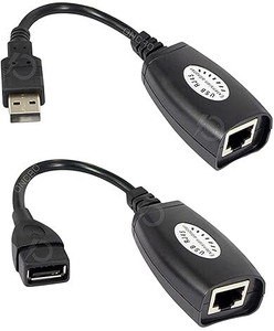 REPTRON USB Extension Adapter Upto 150Ft USB 2.0 to Female LAN Adapter ...