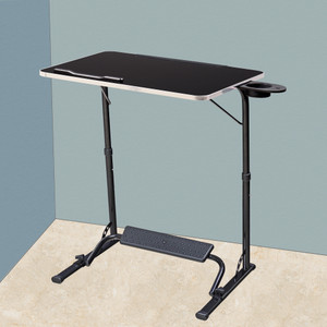 TABLE MAGIC Wenge XL Pro Laptop Table with Footrest and Cup Holder ...