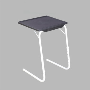 TABLE MAGIC Multipurpose Black and White Regular Laptop Table Plastic ...