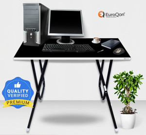 EuroQon Workstation Foldable Engineered Wood Computer Desk Price in ...