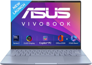 ASUS Vivobook S14 OLED (2025), AI PC, Metal Body, Backlit Keyboard ...