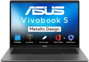 ASUS Vivobook S14 (2025) with Office 2024 + M365 Basic*, Metallic ...