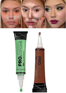 SEUNG WATERPROOF GREEN & BROWN HD PRO CONCEALER BEST FOR MAKEUP ...
