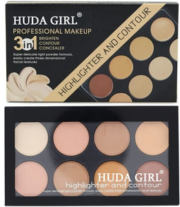 Huda Girl Beauty 3in1 Pro HD Concealer Palette Waterproof Colour ...