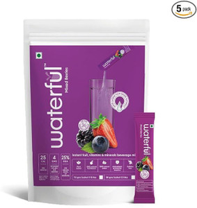 Waterful Mixed Berries 30gms X 5 Sachet,Hydration drink,Flavourd Water ...