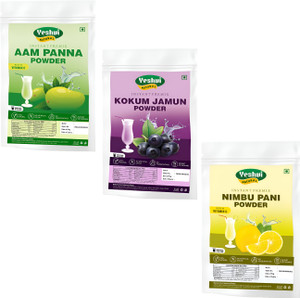YESHVI NATURAL Aam Panna, Kokum Jamun & Nimbu Pani Powder Pack, Instant ...