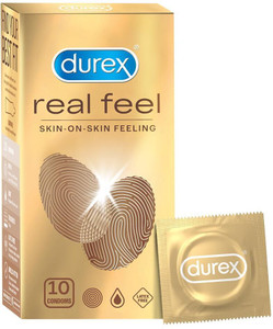 DUREX Real Feel Skin-on-Skin-Feeling Men Condom Price in India - Buy ...