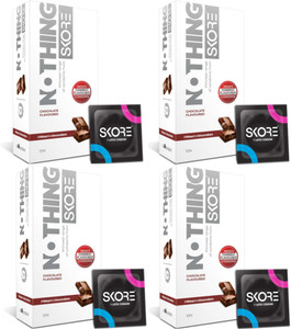 SKORE Nothing Thinnest Condoms, Chocolate Flavored With Disposal ...
