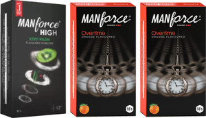 MANFORCE Kiwi Paan And Orange 2 Flavoured Condom Price in India - Buy ...