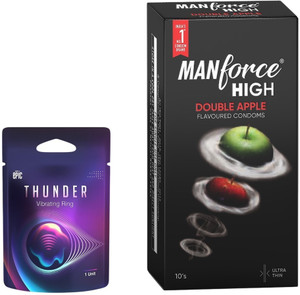 MANFORCE Epic Thunder Vibe Ring for Men & Women with High - Double ...