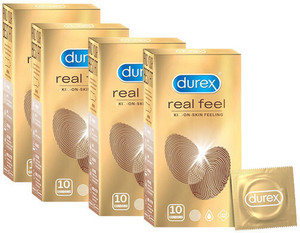 DUREX Real Feel Condoms for Men - 10 Count| For Real Skin on Skin ...