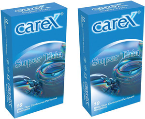 CAREX Condoms Super Thin karex, Malaysia (2 x 10s) Condom Price in ...