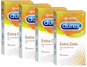 DUREX Extra Dotted 40 Condom Price in India - Buy DUREX Extra Dotted 40 ...