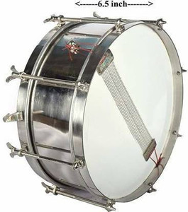 Music Mantra Instruments Side Drum/Dhol (Silver, 12-inch) Conga Price ...