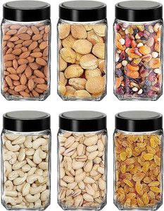 VENCY Glass Cookie Jar - 1000 ml Price in India - Buy VENCY Glass ...