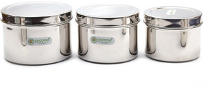 COCONUT Steel Grocery Container - 350 ml, 500 ml, 750 ml Price in India ...