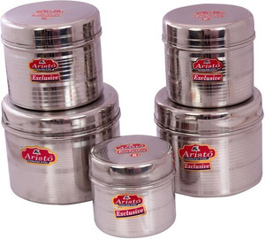 Aristo Houseware Steel Grocery Container - 500 ml, 1750 ml Price in ...