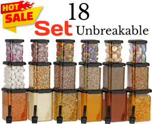 Defex Plastic Grocery Container - 900 ml, 650 ml, 350 ml Price in India ...