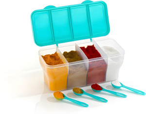 Meteor Four Section Container for Food,Dry Fruits, Spices, Pickles with ...