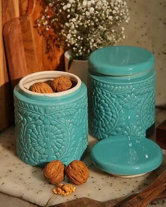 The Decor Lane Ceramic Utility Container - 1000 ml Price in India - Buy ...