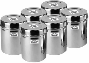 JAGGERY Steel Grocery Container - 500 Price in India - Buy JAGGERY ...