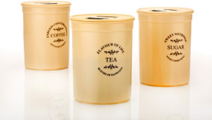 AK10ZONE Plastic Tea Coffee & Sugar Container - 850 ml Price in India ...